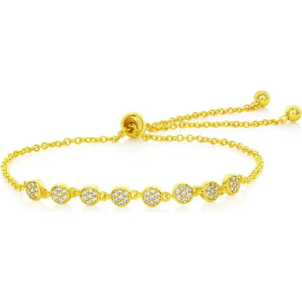 DONATELLO GIAN Adjustable Crystal Bracelet - Gold