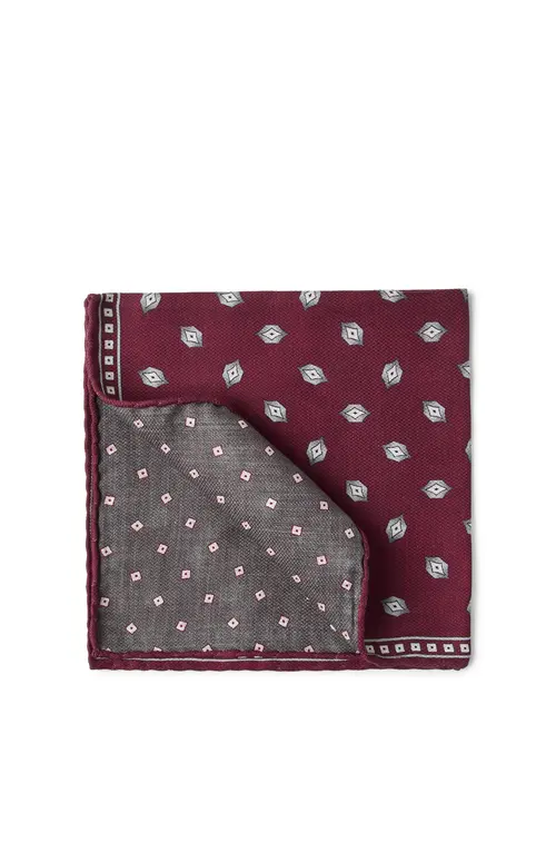 Brunello Cucinelli Pocket Square With Pattern - Red