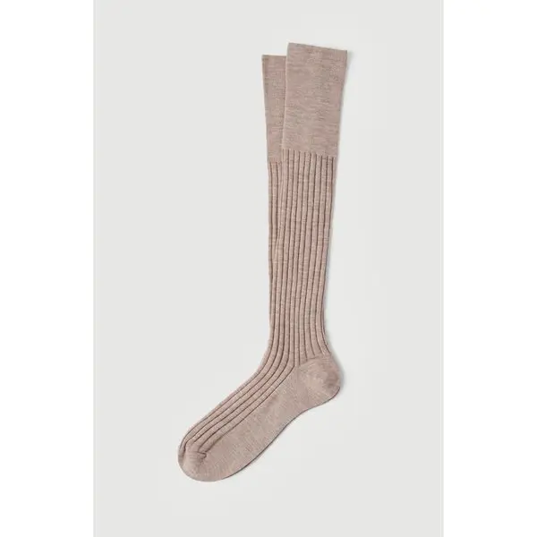 Brunello Cucinelli Knee-high Knit Socks - Light Brown