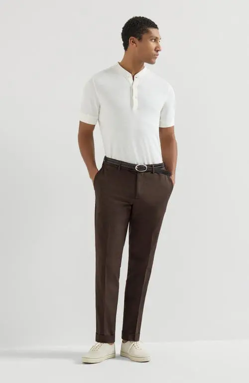 Brunello Cucinelli Italian Fit Trousers - Brown