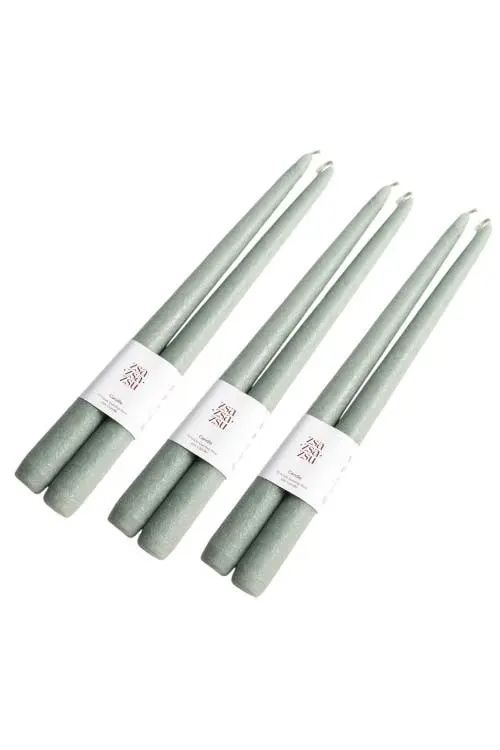 ZSA ZSA ZSU Deurne 6 Pcs Candlestick 12 - Turquoise