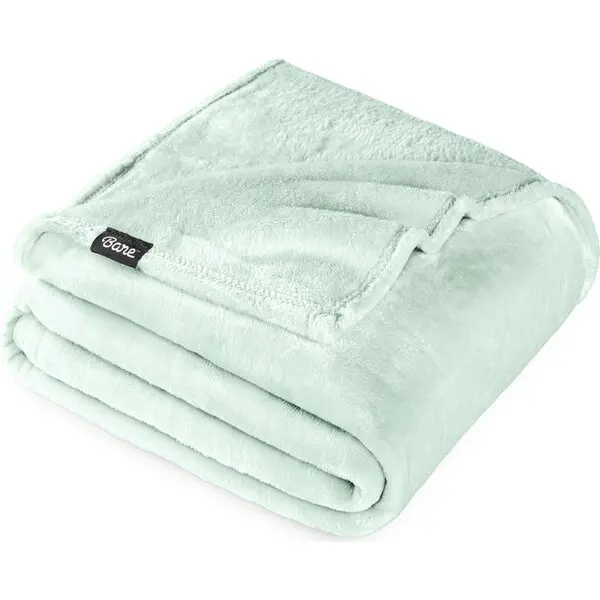 BARE HOME Microplush Fleece Blanket - Spring Mint