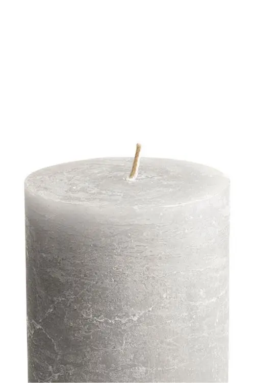 ZSA ZSA ZSU Deurne Pillar Candle 3.5 In Set Of 2 - Grey