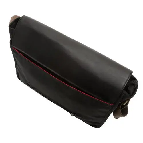 TOKEN Waxed Nylon Sheridan Messenger Bag - Black