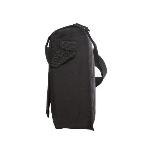 MANHATTAN PORTAGE Reflective Dj Messenger Bag - Black