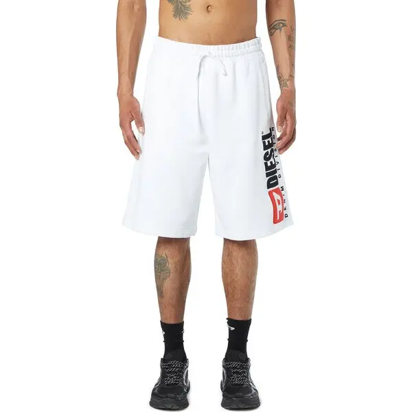 DIESEL® P-crow-div Sweat Shorts - White