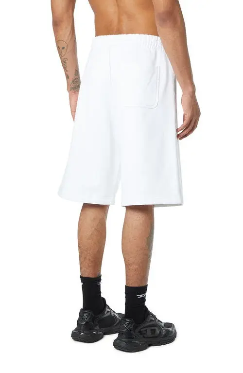 DIESEL® P-crow-div Sweat Shorts - White