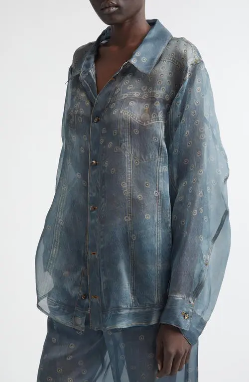 HAIKURE Maya Trompe L'oeil Organza Shirt - Silk