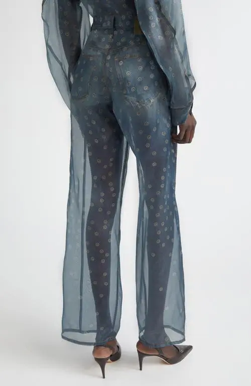 HAIKURE Bonnie Trompe L'oeil Organza Straight Leg Pants - Silk