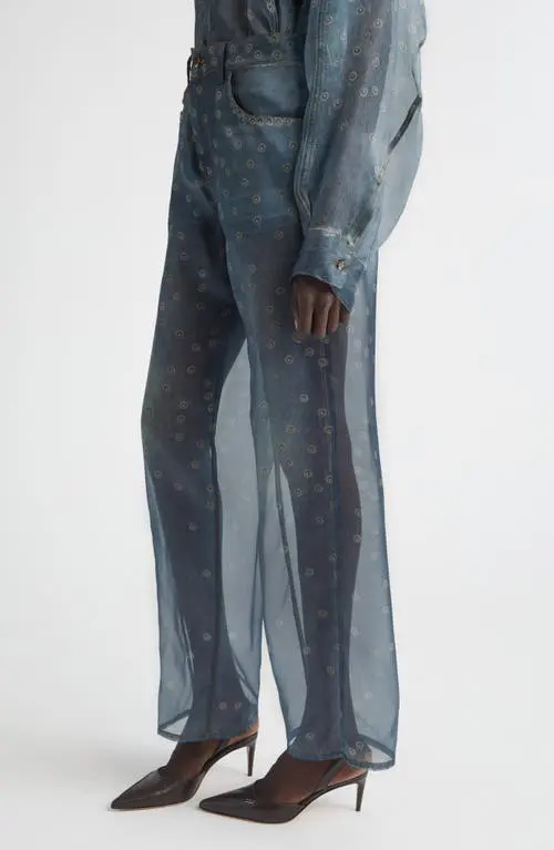 HAIKURE Bonnie Trompe L'oeil Organza Straight Leg Pants - Silk