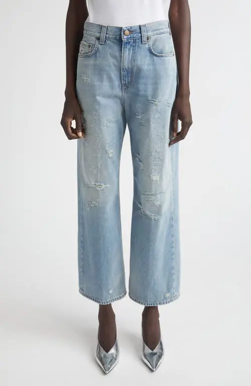 HAIKURE Winny Distressed Wide-leg Jeans