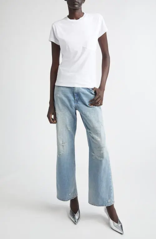 HAIKURE Winny Distressed Wide-leg Jeans