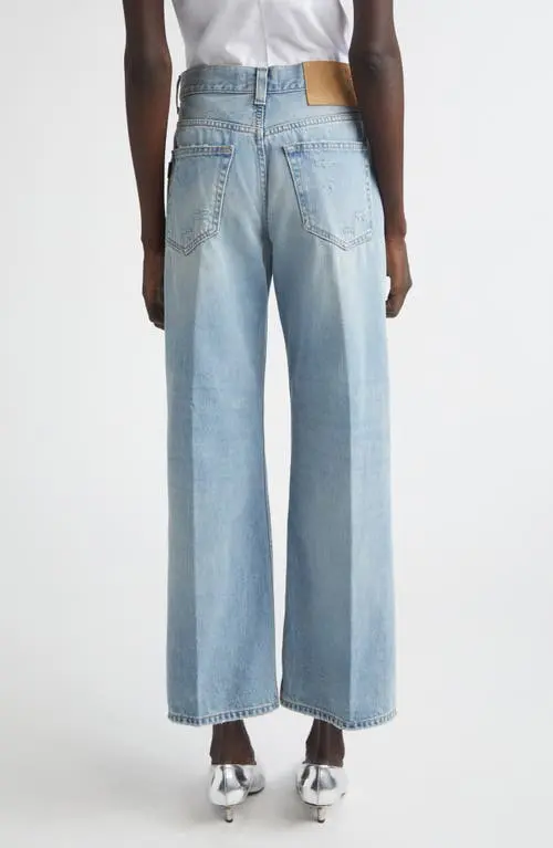 HAIKURE Winny Distressed Wide-leg Jeans