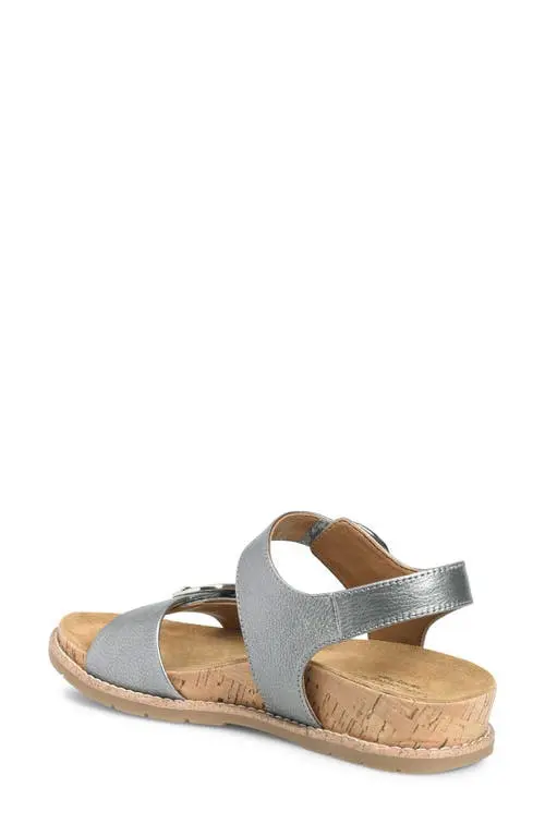 COMFORTIVA Slingback Platform Wedge Sandals - Warmstone