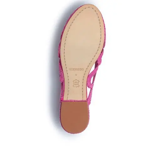 Bernardo Cappadocia Raffia Mule - Azalea
