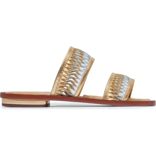 Bernardo Andorra Flat Sandal - Gold