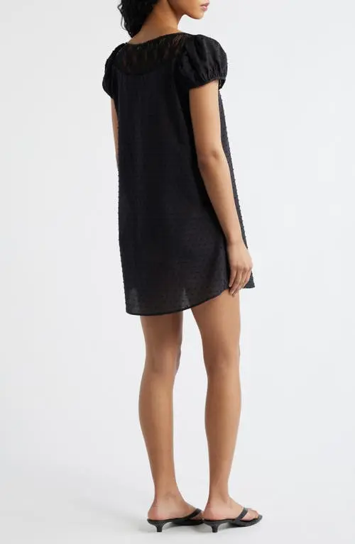 BELLA VENICE Margaret Lace Trim Minidress