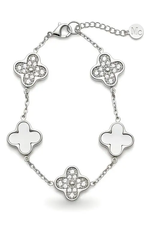 MACRAE & CO. Clover Station Bracelet - Silver