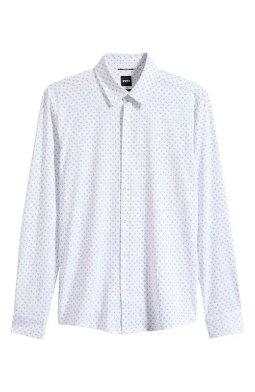 BOSS Roan Slim Fit Button-up Shirt - Light Past/pr