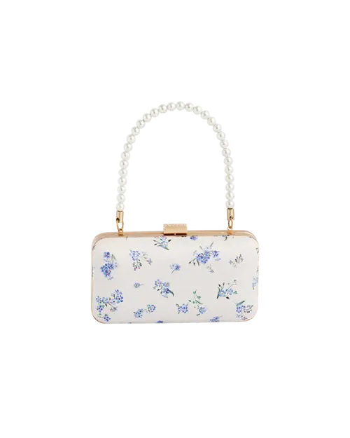 FABLE ENGLAND Forget Me Not Pearl Handle Clutch