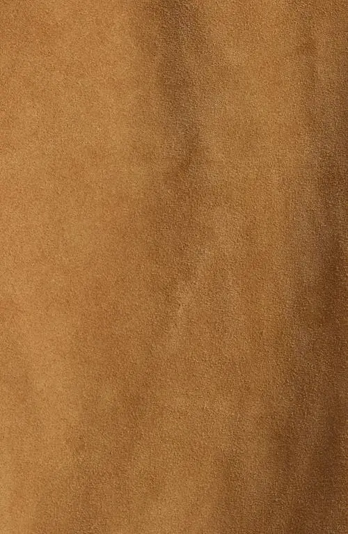 FRAME The Mini Suede Swing Jacket - Light Camel