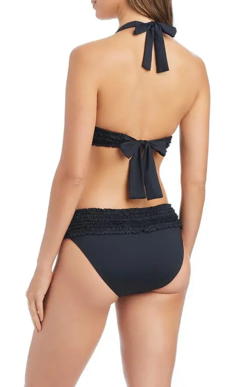 BLEU BY ROD BEATTIE Ruffle Halter Bikini Top