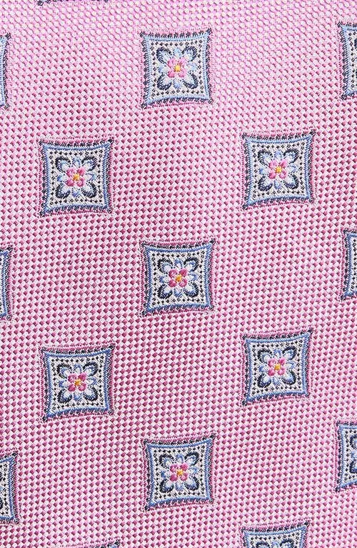 Nordstrom Check Jacquard Silk Neck Tie - Pink