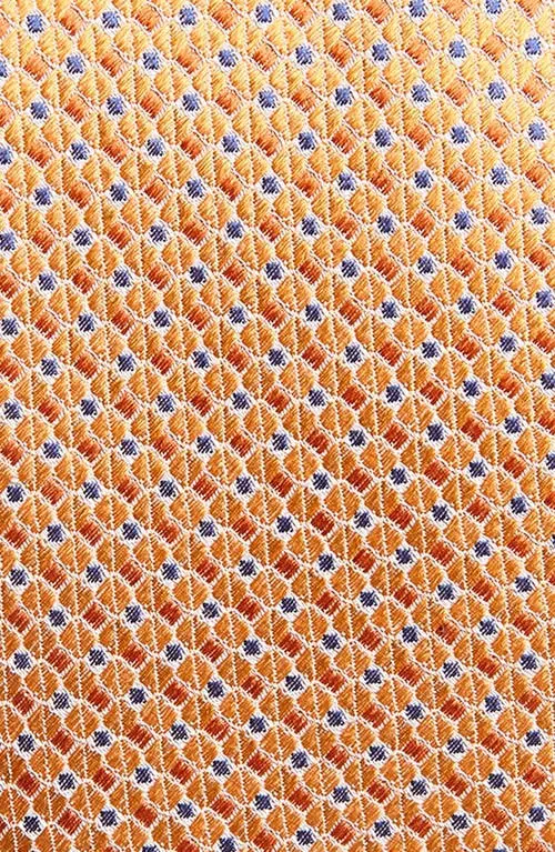 Nordstrom Jacquard Silk Neck Tie - Orange