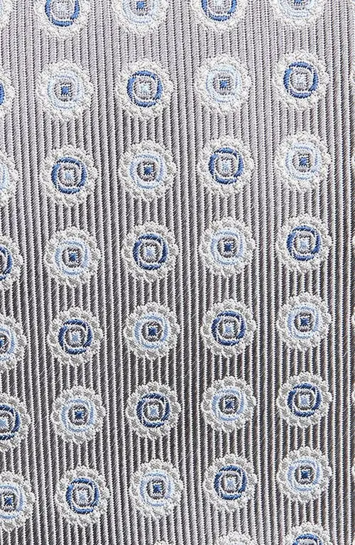 Nordstrom Medallion Jacquard Neck Tie - Silver