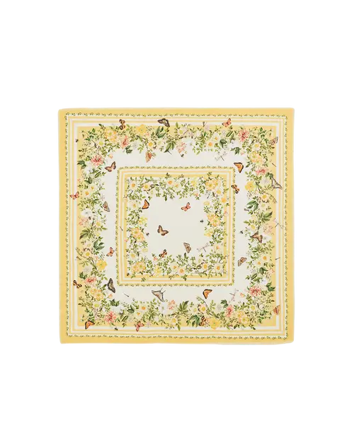 FABLE ENGLAND Cybele Narrative Square Scarf - Yellow