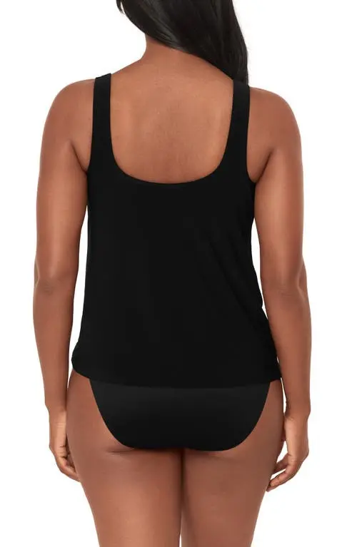 Miraclesuit Rock Solid Atria Tankini Top - Black