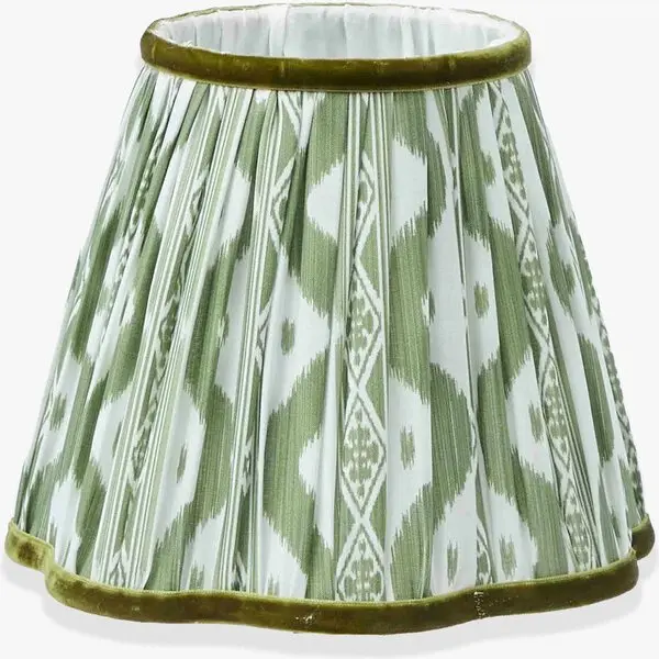 MRS. ALICE Ikat Lampshade - Olive