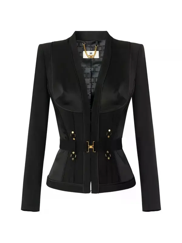 Elisabetta Franchi Bustier V-neck Jacket