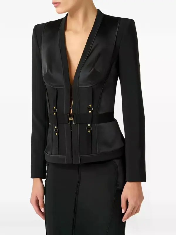 Elisabetta Franchi Bustier V-neck Jacket