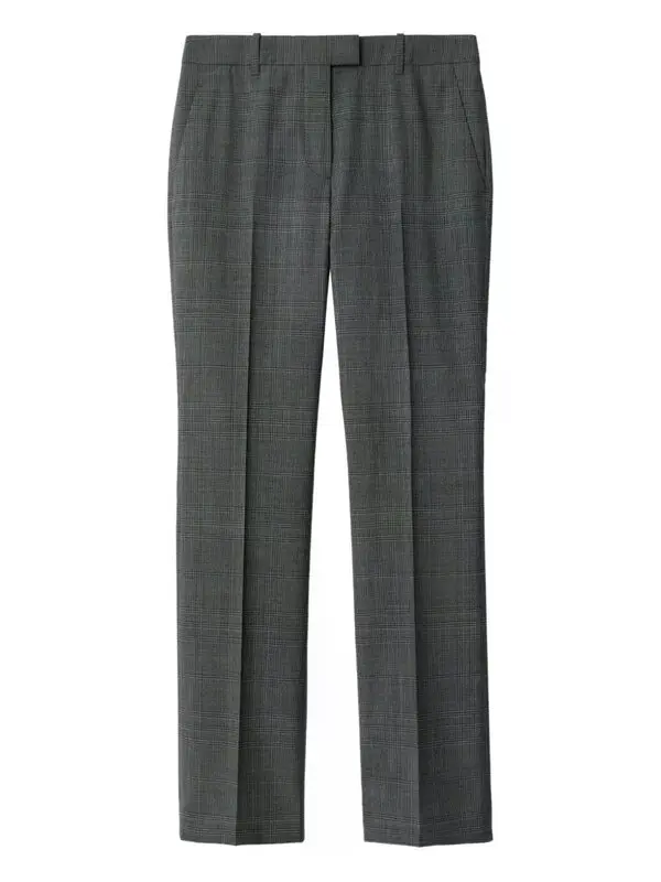 Burberry Check Wool Tailored Trousers