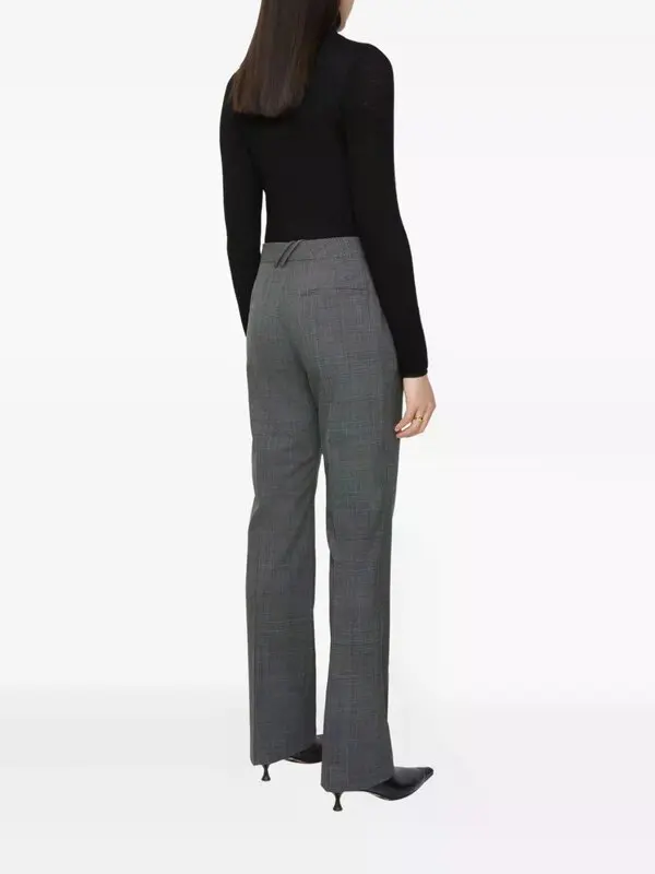 Burberry Check Wool Tailored Trousers