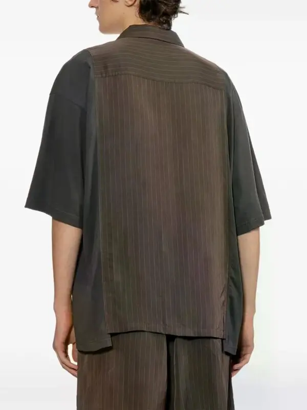 Undercover Striped Panel Shirt