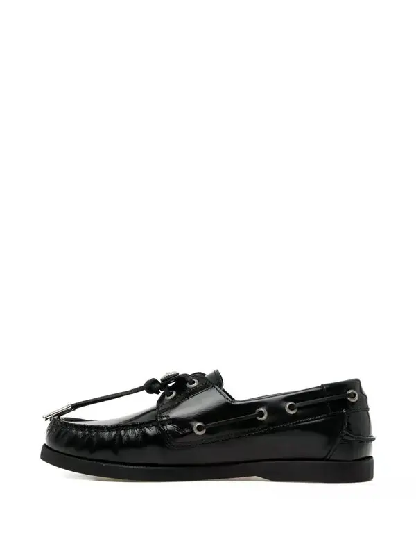 Toga Embellished Loafers - Black