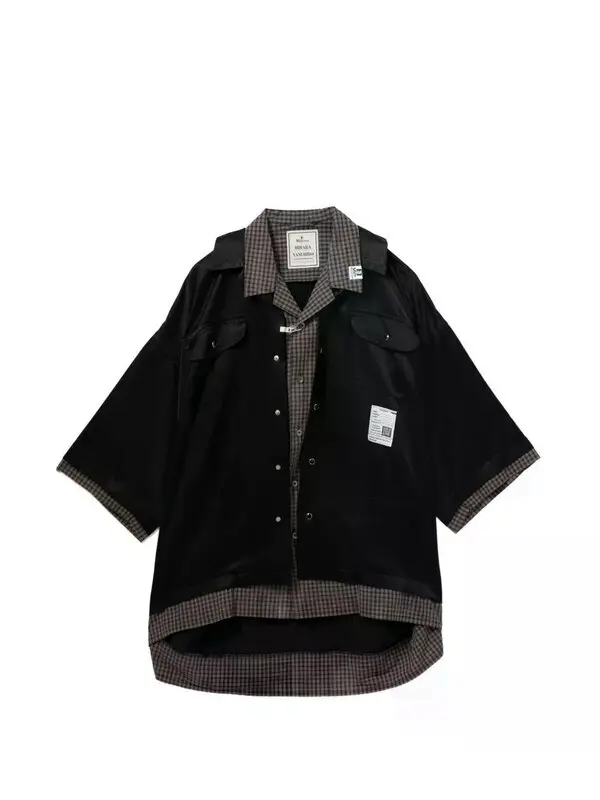 Mihara Yasuhiro Graphic-embroidered Layered Shirt