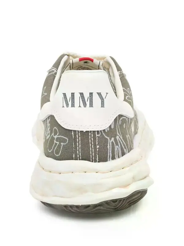 Mihara Yasuhiro Graphic-print Trainers - Green