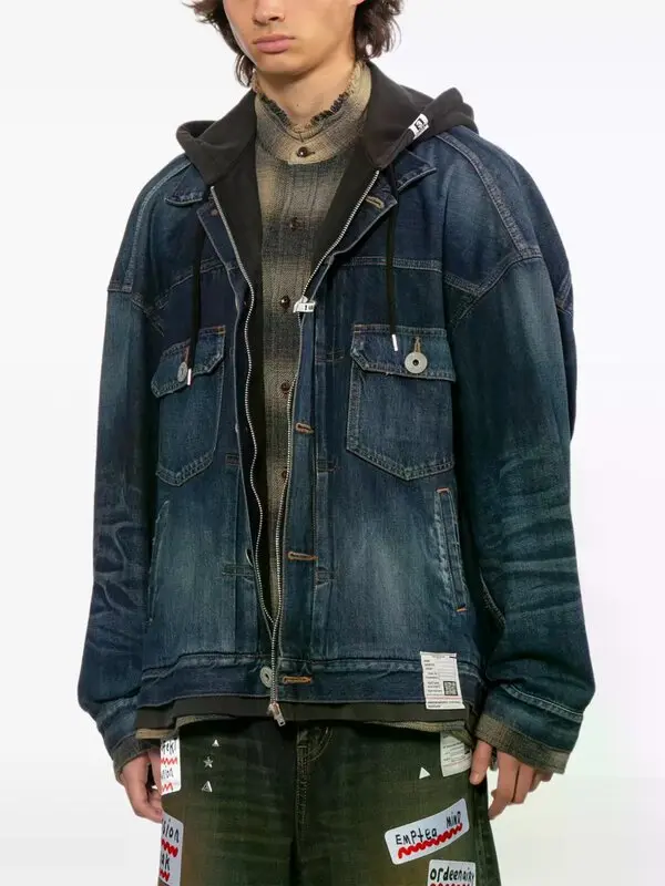 Mihara Yasuhiro Hooded Denim Jacket