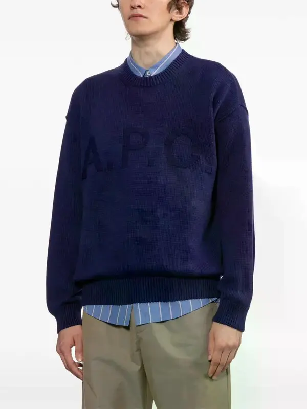 A.p.c. Logo Crewneck Sweater