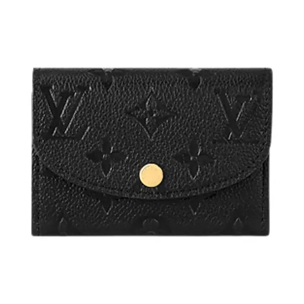 LOUIS VUITTON Rosalie Coin Purse Monogram Embossed Empreinte Cowhide Leather - Black