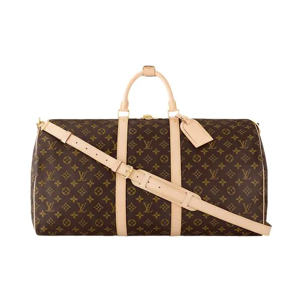 LOUIS VUITTON Keepall Bandoulière 55 Monogram Canvas - Brown