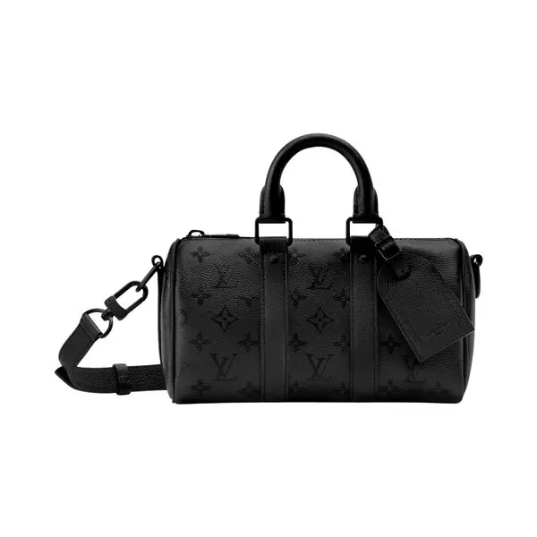 LOUIS VUITTON Keepall Bandoulière 25 Monogram Midnight Canvas - Black