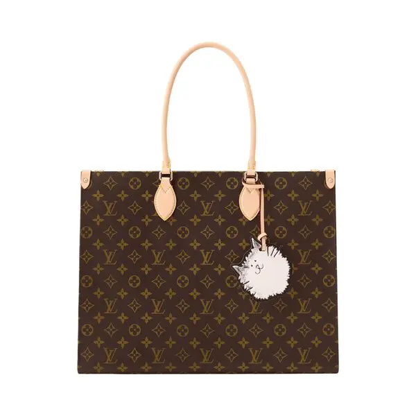 LOUIS VUITTON Onthego Cat Monogram Canvas - Brown