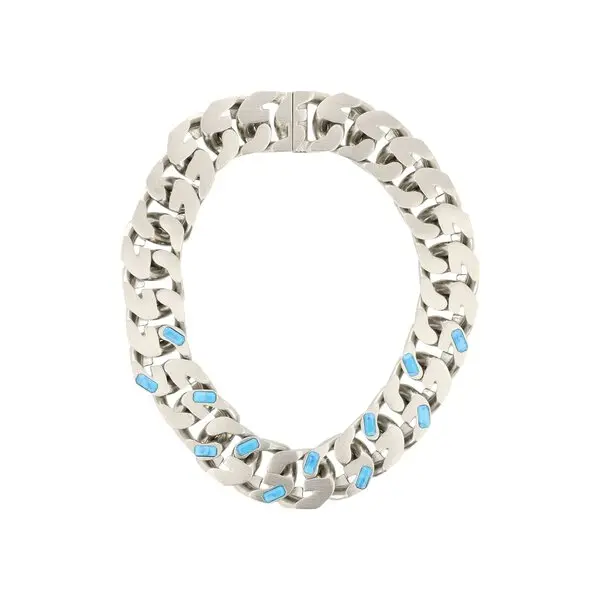 Givenchy G Link Medium Chain Necklace - Blue
