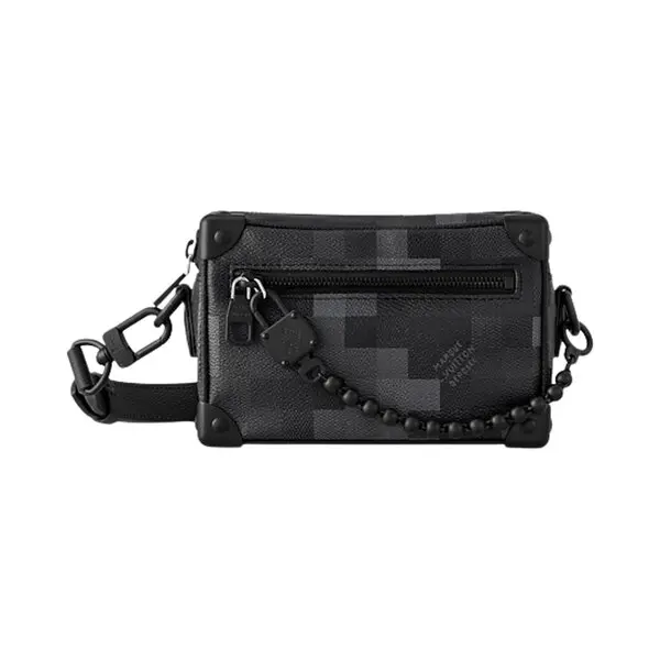 LOUIS VUITTON Mini Soft Trunk Damoflage Canvas - Black