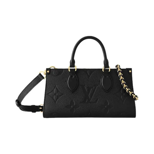 LOUIS VUITTON Onthego East West Monogram Embossed - Black
