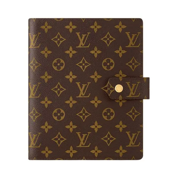 LOUIS VUITTON Large Ring Agenda Cover - Brown